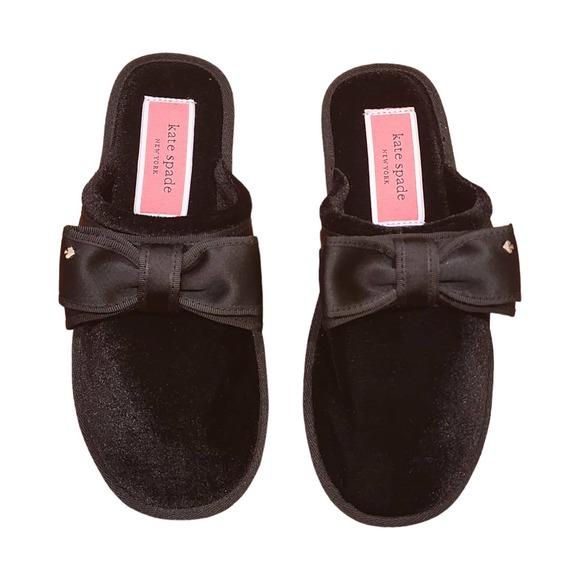 kate spade | Shoes | Kate Spade New York Black Maisie Slippers Size 6b ...